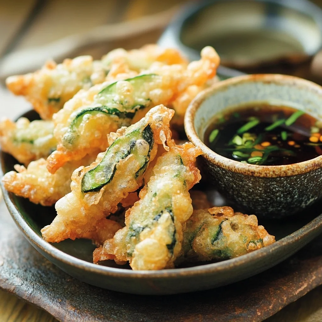 Vegetable Tempura with Dipping Sauce Recipe - Vintage Cooks