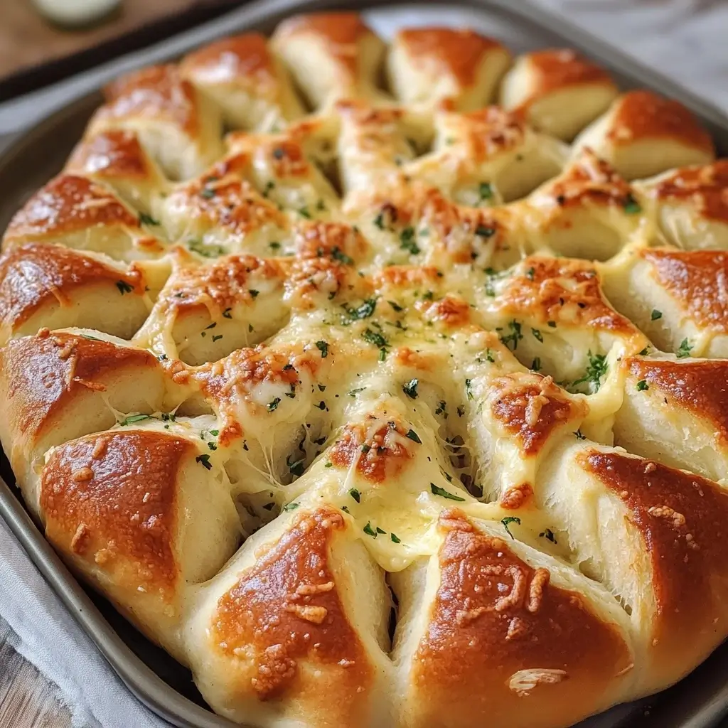 Star Cheese Garlic Bread recipe🌟🧄🧀 - Vintage Cooks