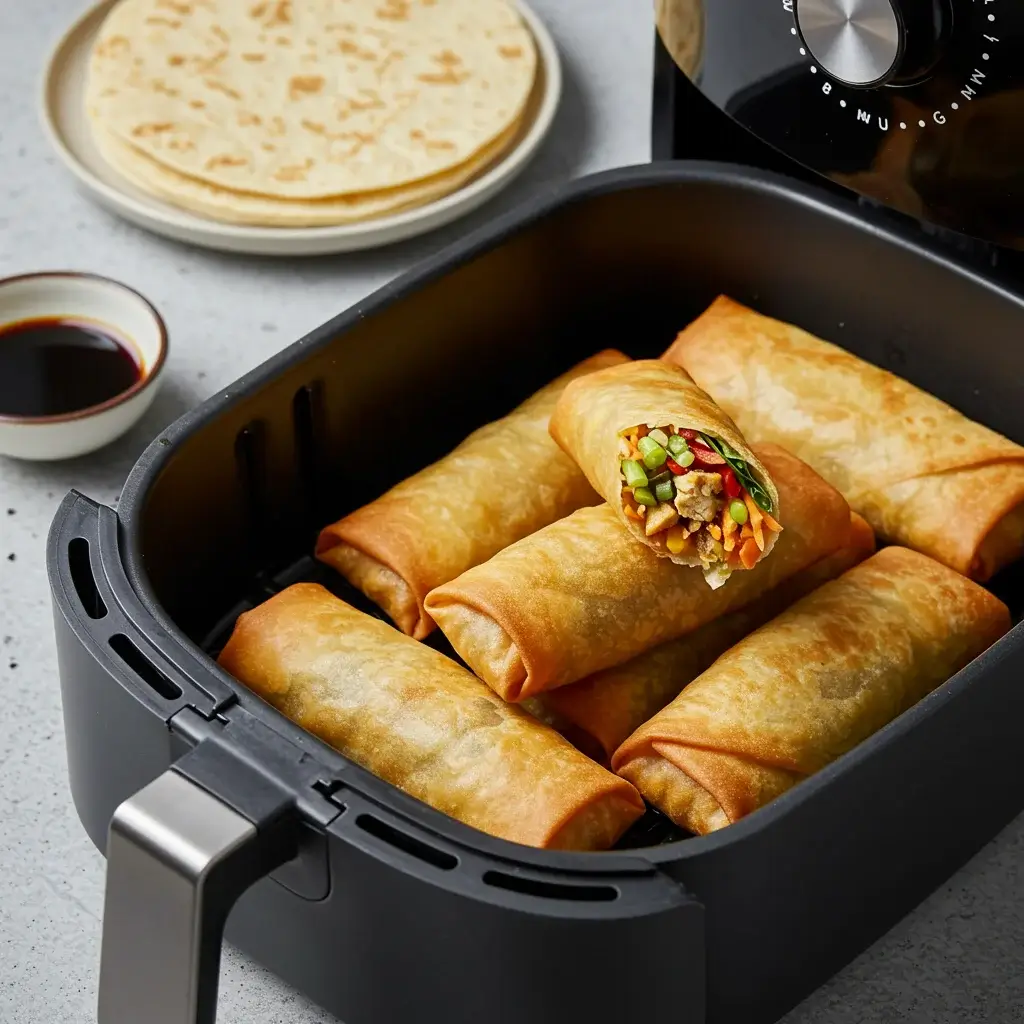 Crispy Air Fryer Spring Rolls recipe - Vintage Cooks