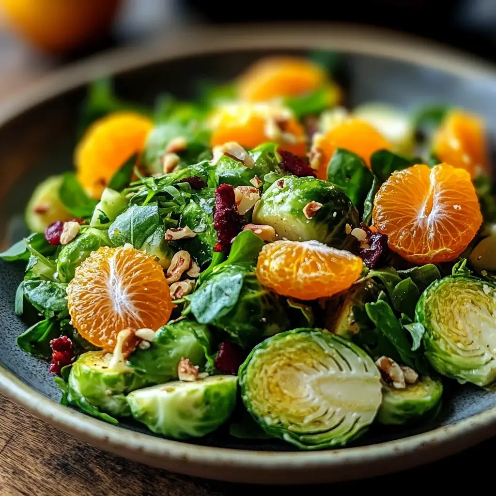 Brussels Sprout Salad With Clementine recipe - Vintage Cooks
