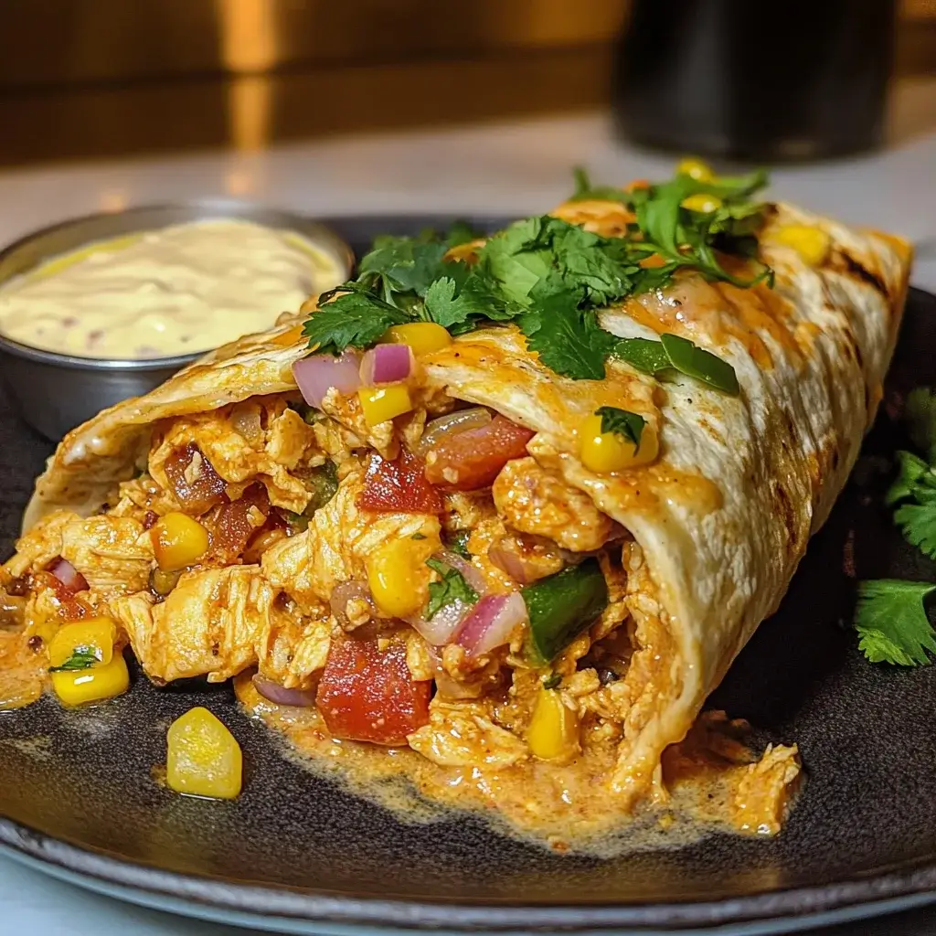 Spicy Chicken Burrito Recipe - Vintage Cooks