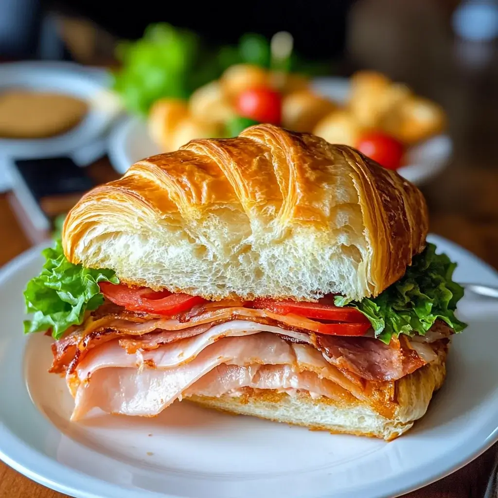 California Club Croissant Sandwich recipe - Vintage Cooks