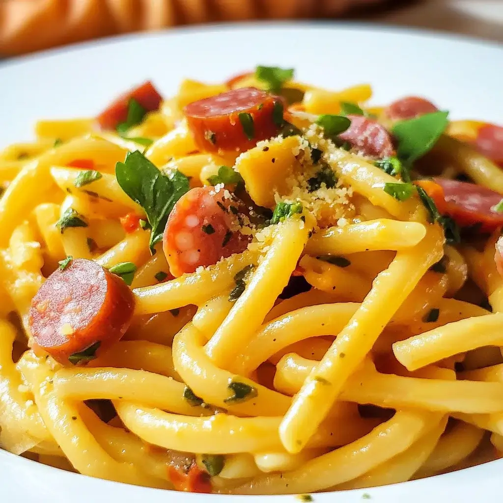 Italian Pasta with Salami recipe - Vintage Cooks