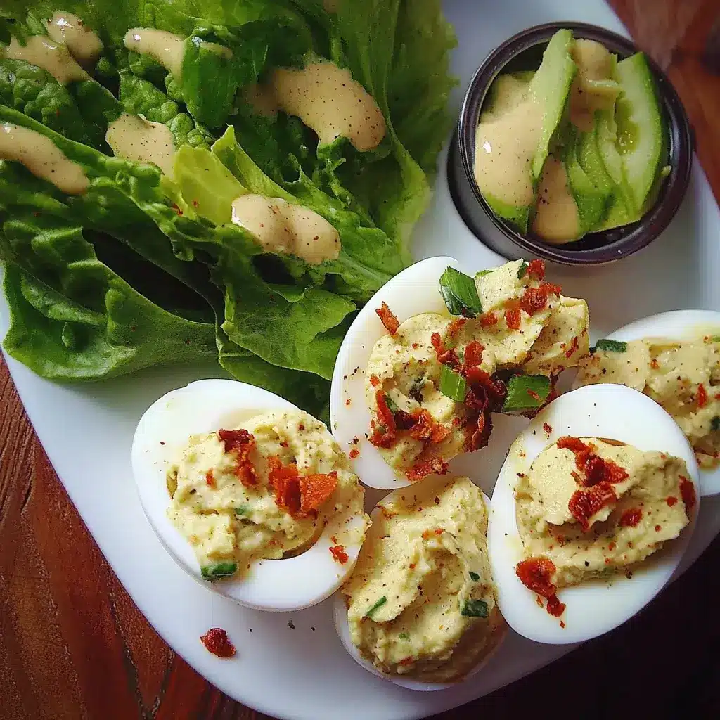 Caesar Deviled Eggs recipe - Vintage Cooks