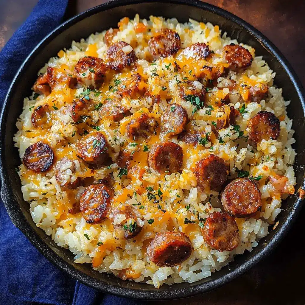 Cheesy Sausage and Rice recipe - Vintage Cooks