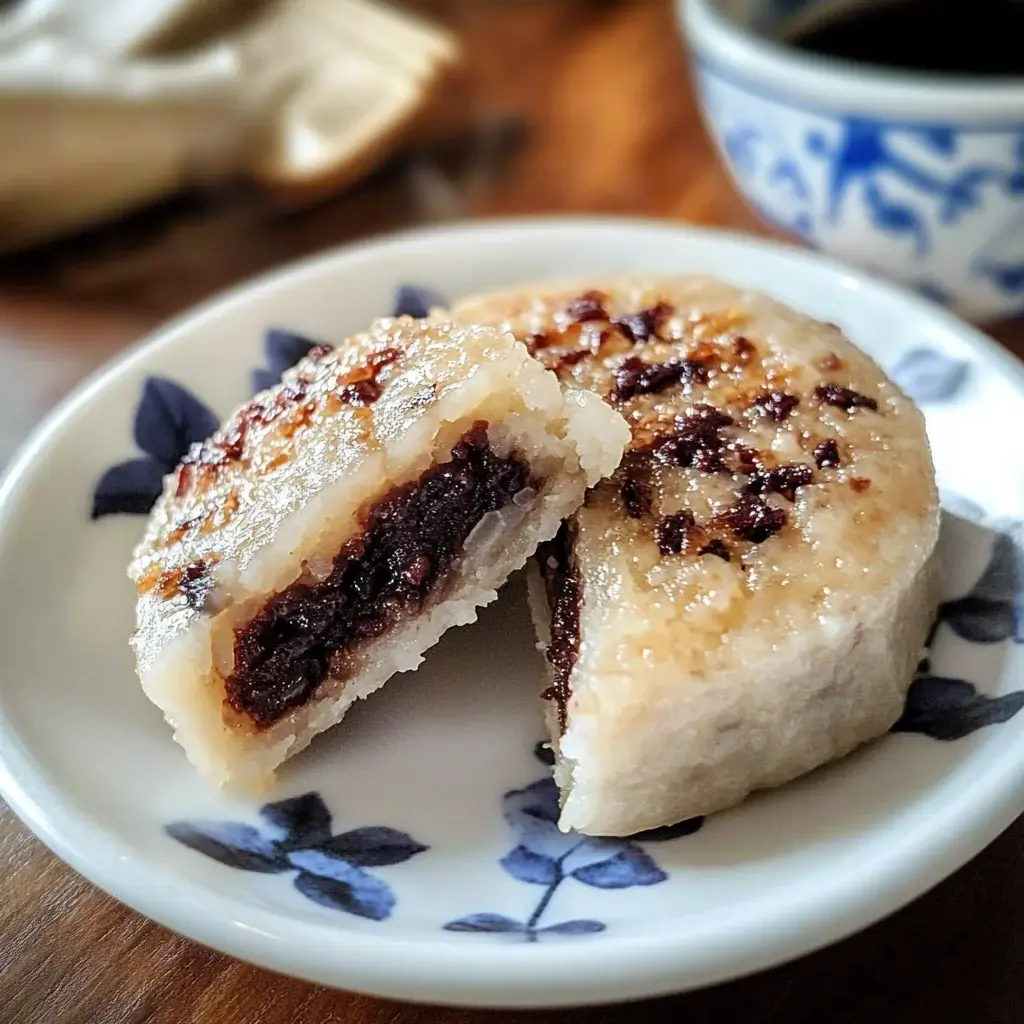 Sticky Rice Cake with Red Bean Paste recipe - Vintage Cooks