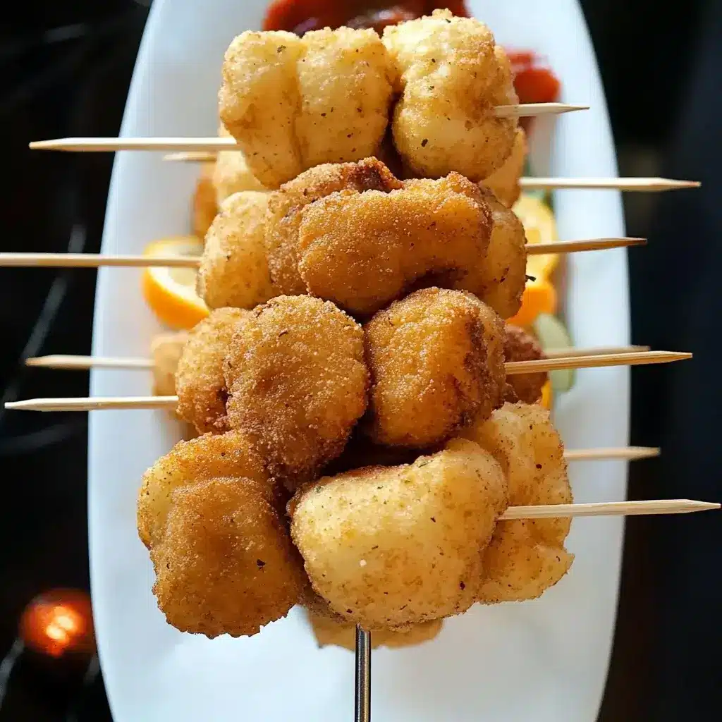 Chicken Nugget Dinner on a Stick recipe - Vintage Cooks