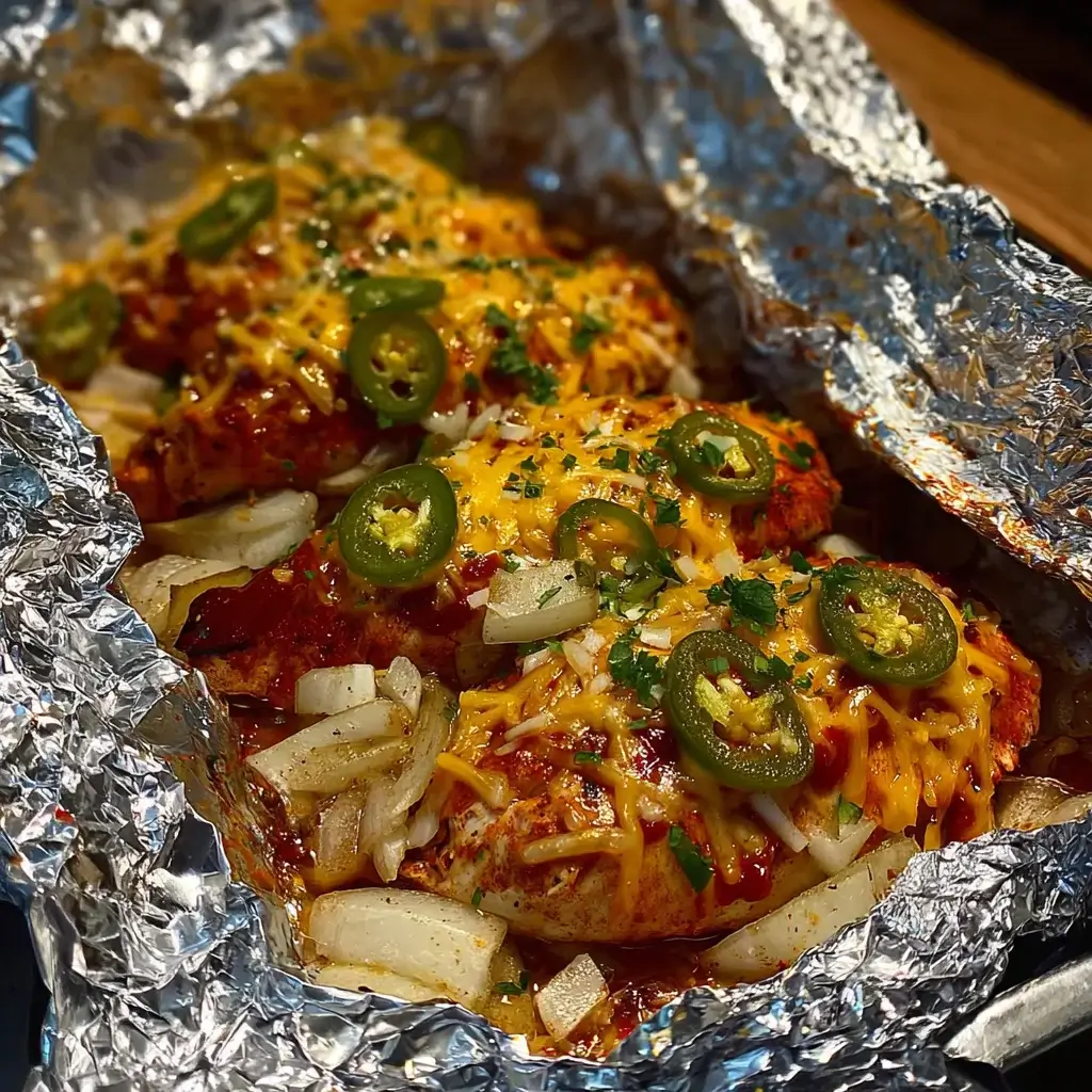 Fiesta Chicken Foil Packets recipe - Vintage Cooks