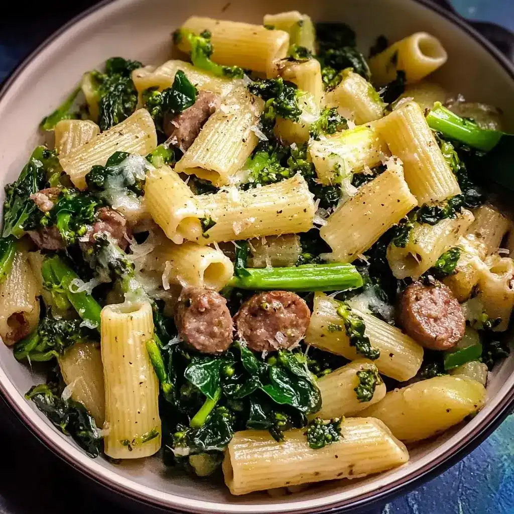 Sausage Broccoli Rabe Pasta with Potatoes recipe - Vintage Cooks