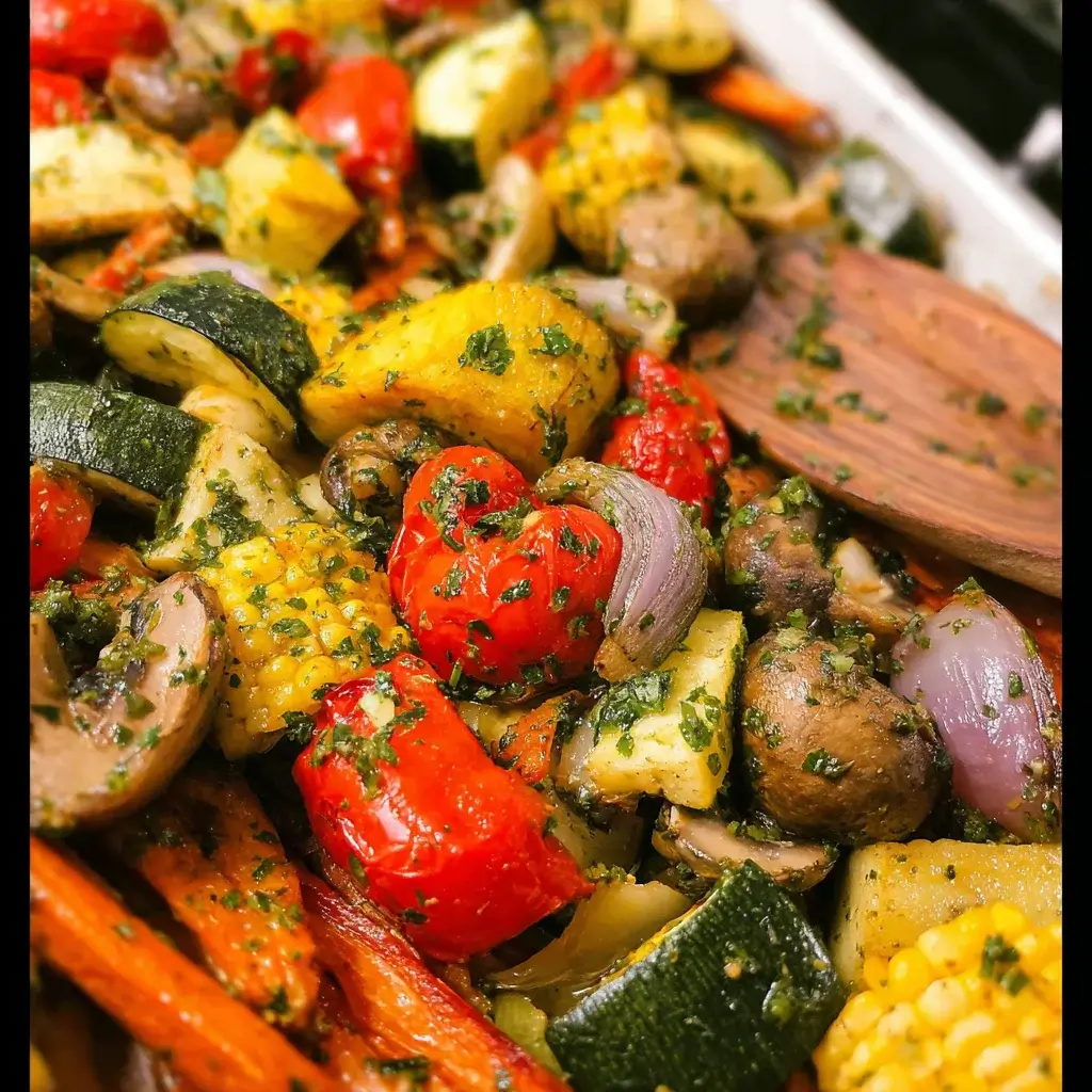Chimichurri Oven Roasted Vegetable recipe - Vintage Cooks
