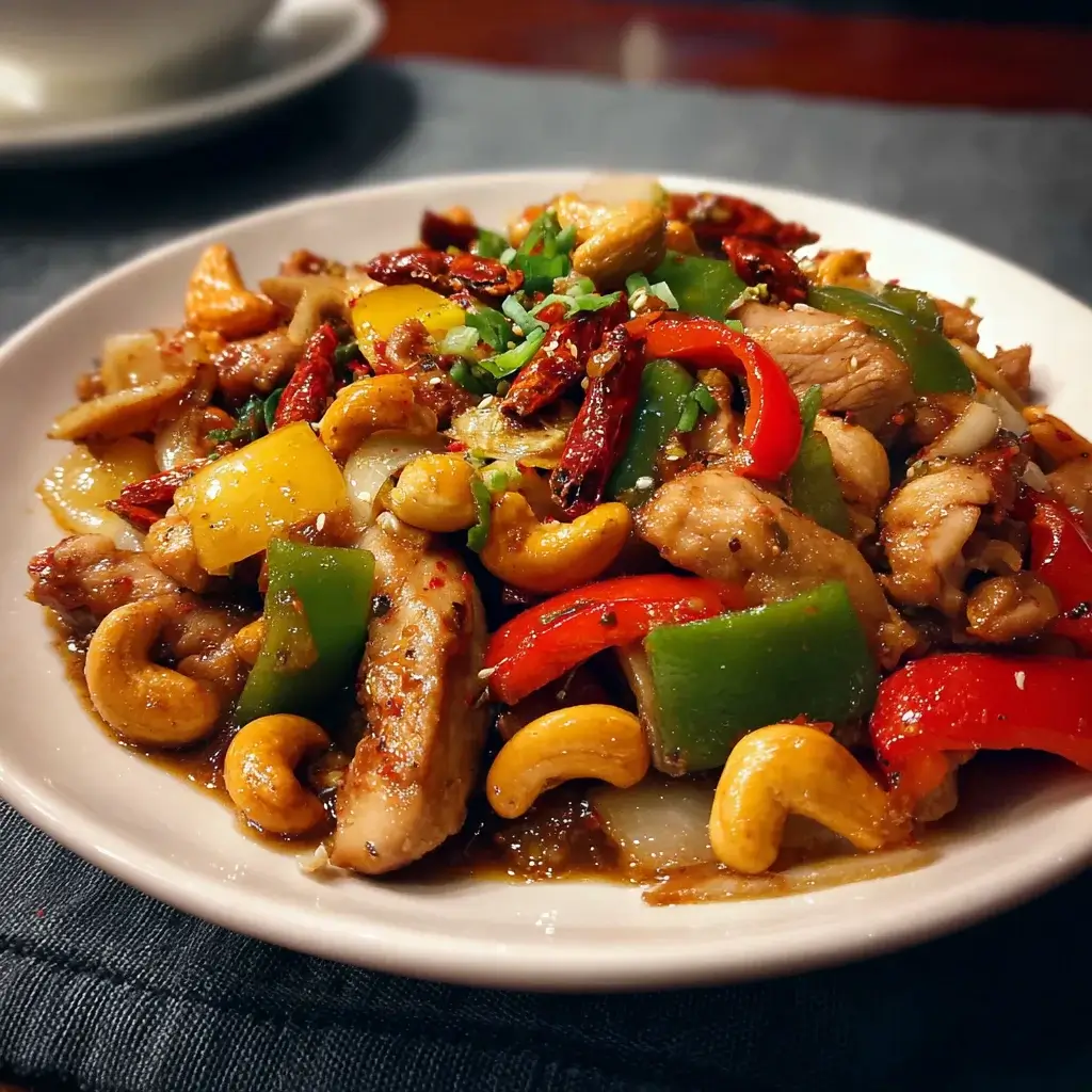 Stir fry Cashew Chicken Delight recipe - Vintage Cooks