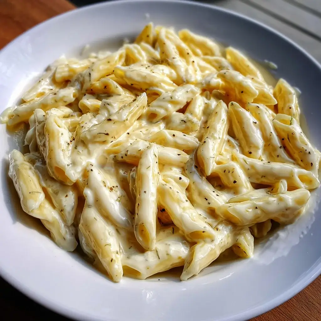 Creamy Garlic Penne Pasta - Vintage Cooks