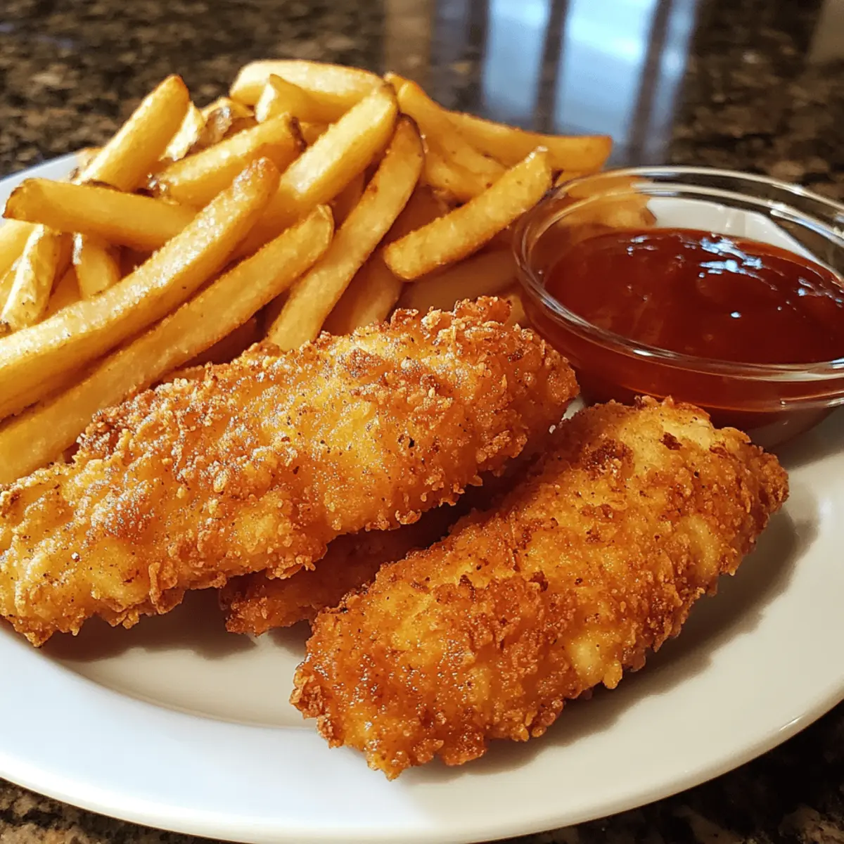 Easy Crispy Baked Chicken Tenders with Fries You'll Crave
