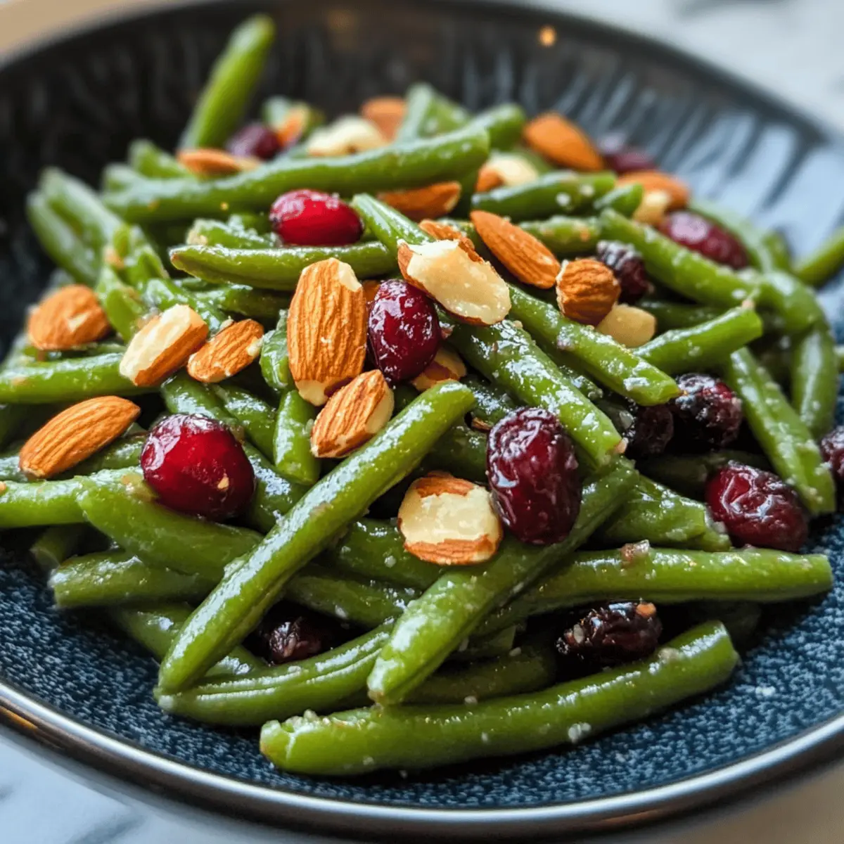 Easy Green Beans with Cranberries & Almonds: Tasty Magical Crunch