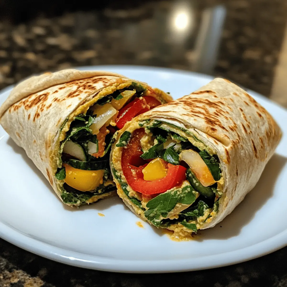 Easy Mediterranean Veggie Wrap with Hummus – Delicious Fresh Bite