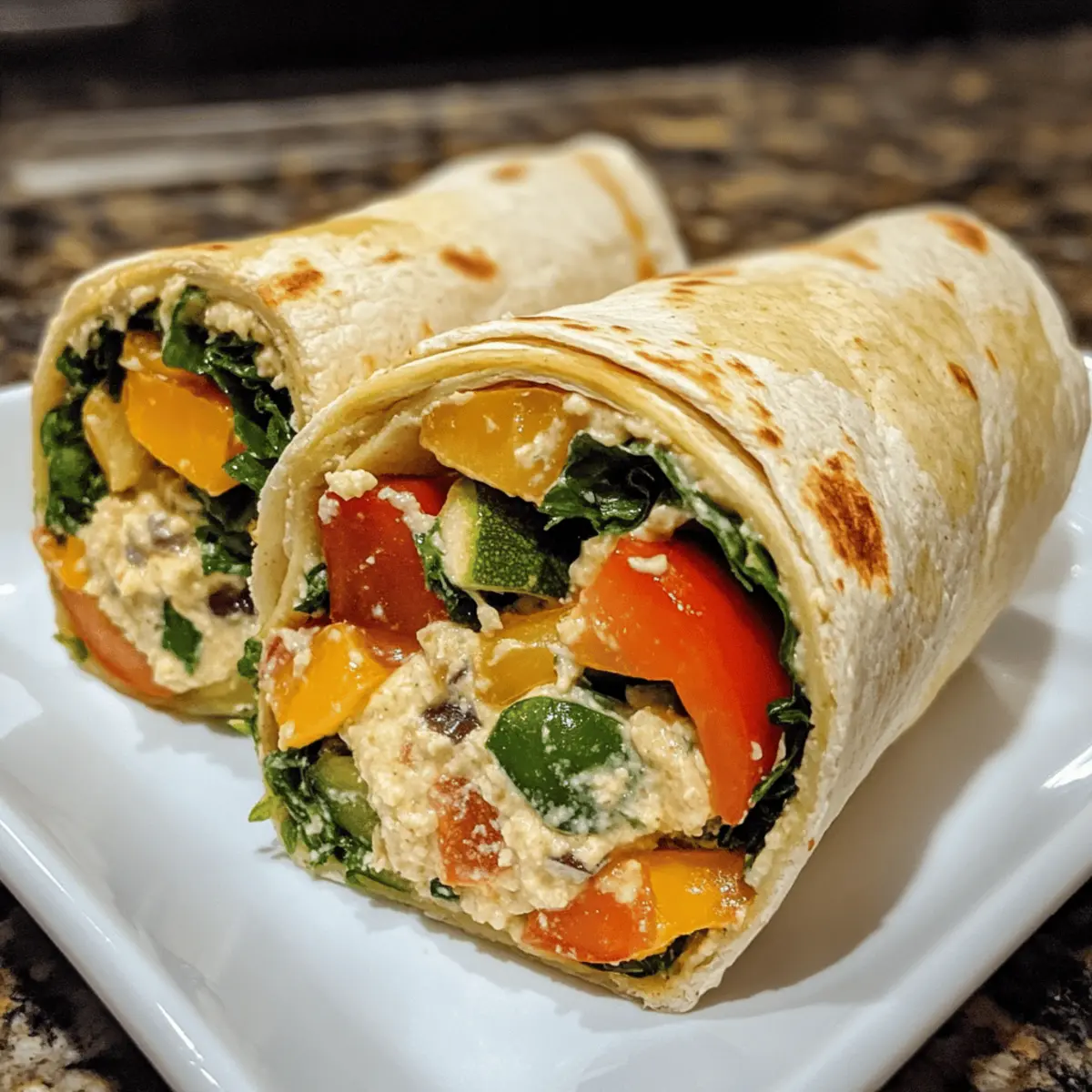 Easy Mediterranean Veggie Wrap with Hummus – Delicious Fresh Bite