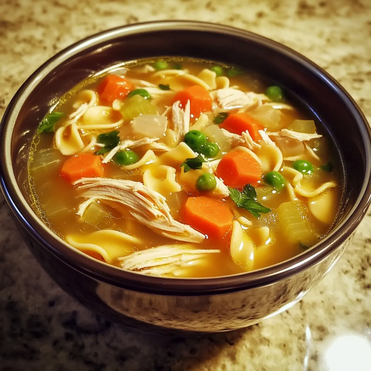 Easy Comforting Hearty Chicken Noodle Soup from Scratch