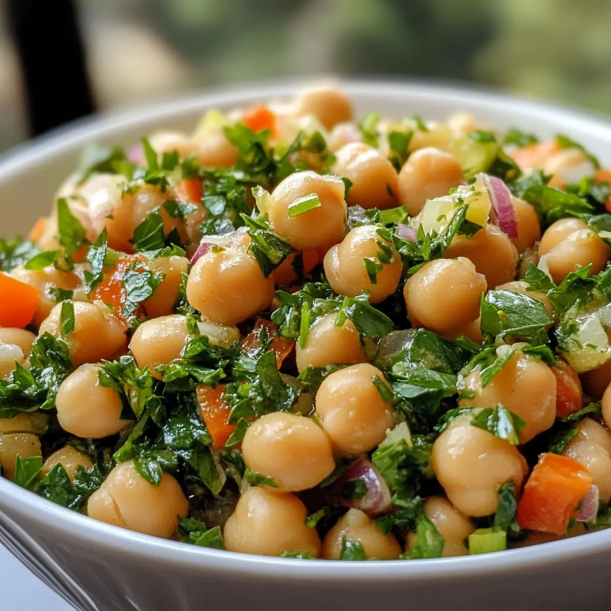 Irresistible Zesty Chickpea and Parsley Salad (Balela Style)