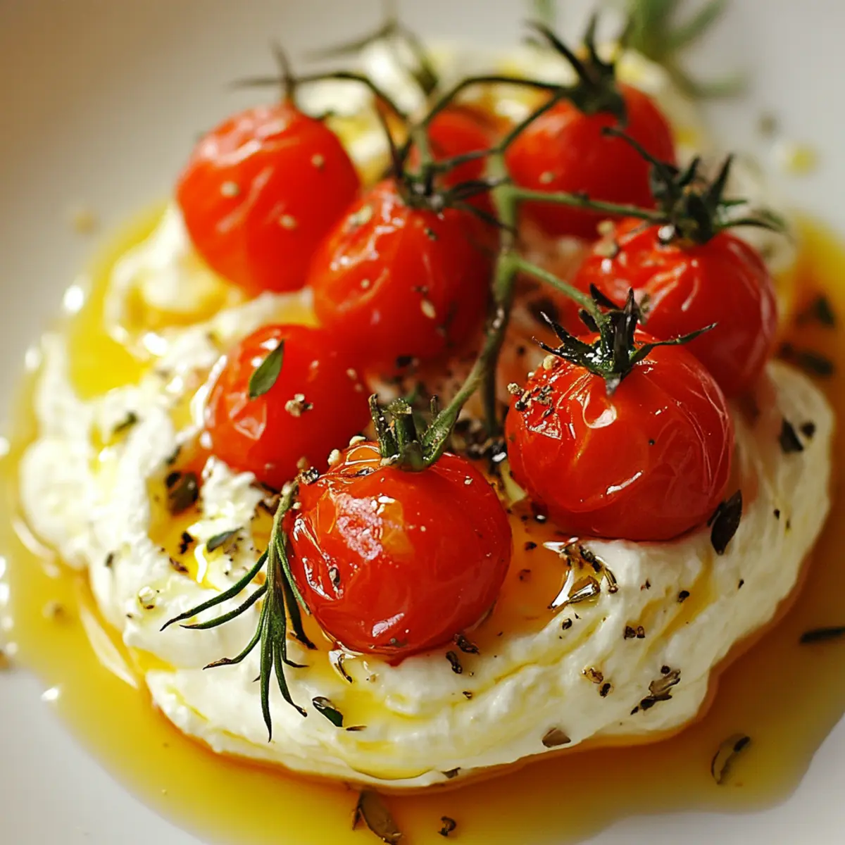 Easy Delicious Whipped Feta with Honey-Roasted Cherry Tomatoes