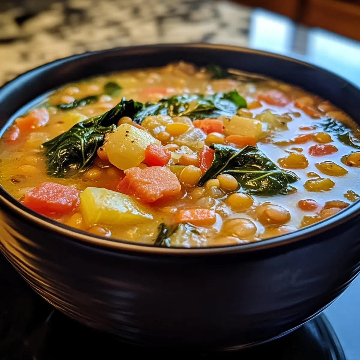 Irresistible Hearty Lentil and Swiss Chard Soup for Cozy Comfort