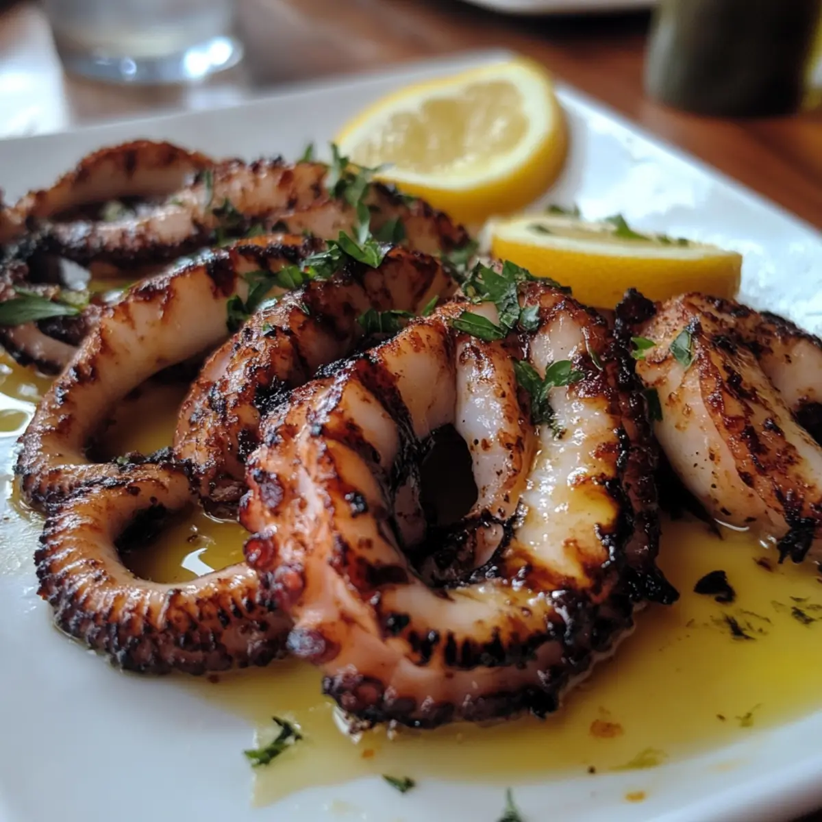 Ultimate Delicious Greek Style Grilled Octopus with Lemon recipe