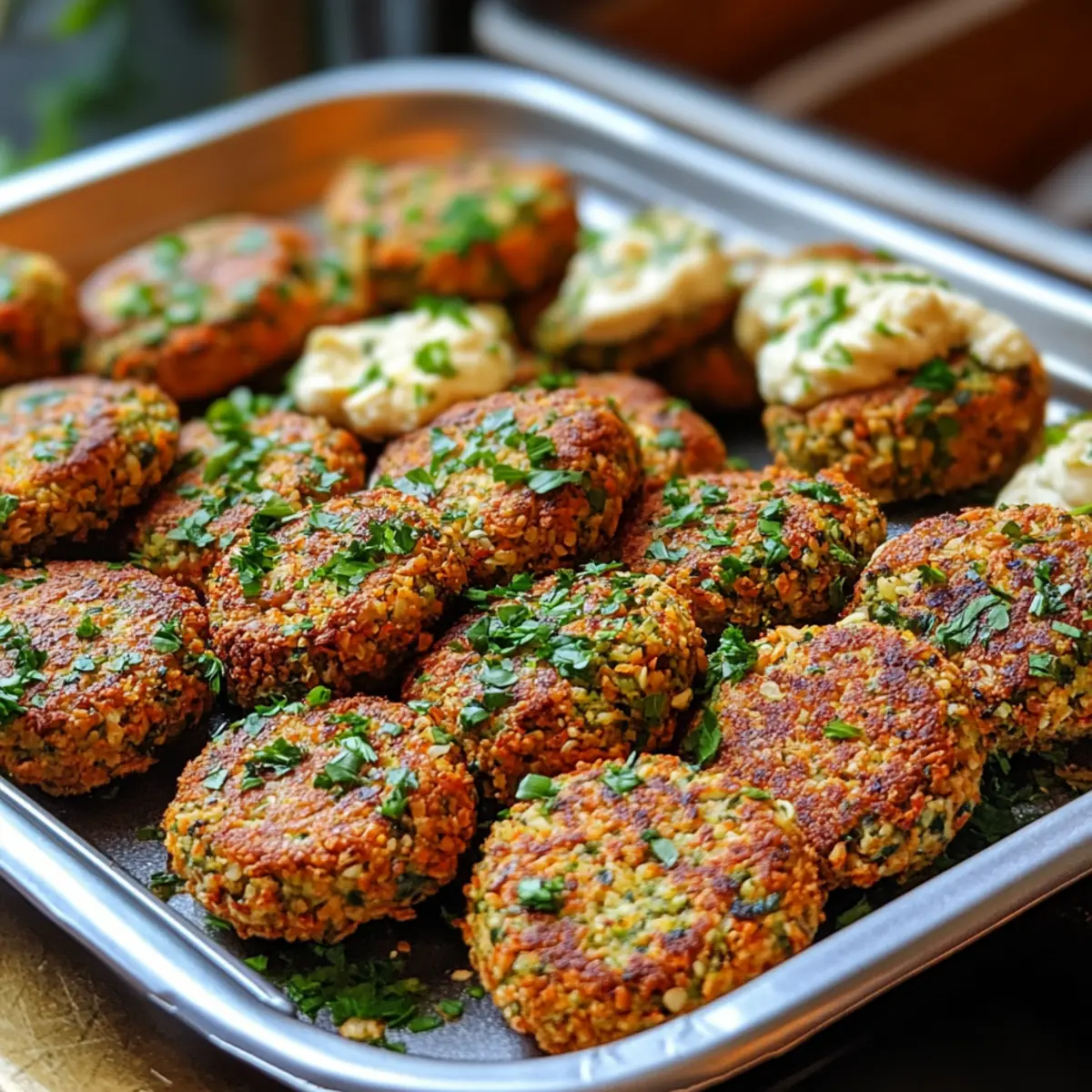 Easy Delicious Baked Falafel Platters with Whipped Tahini Recipe