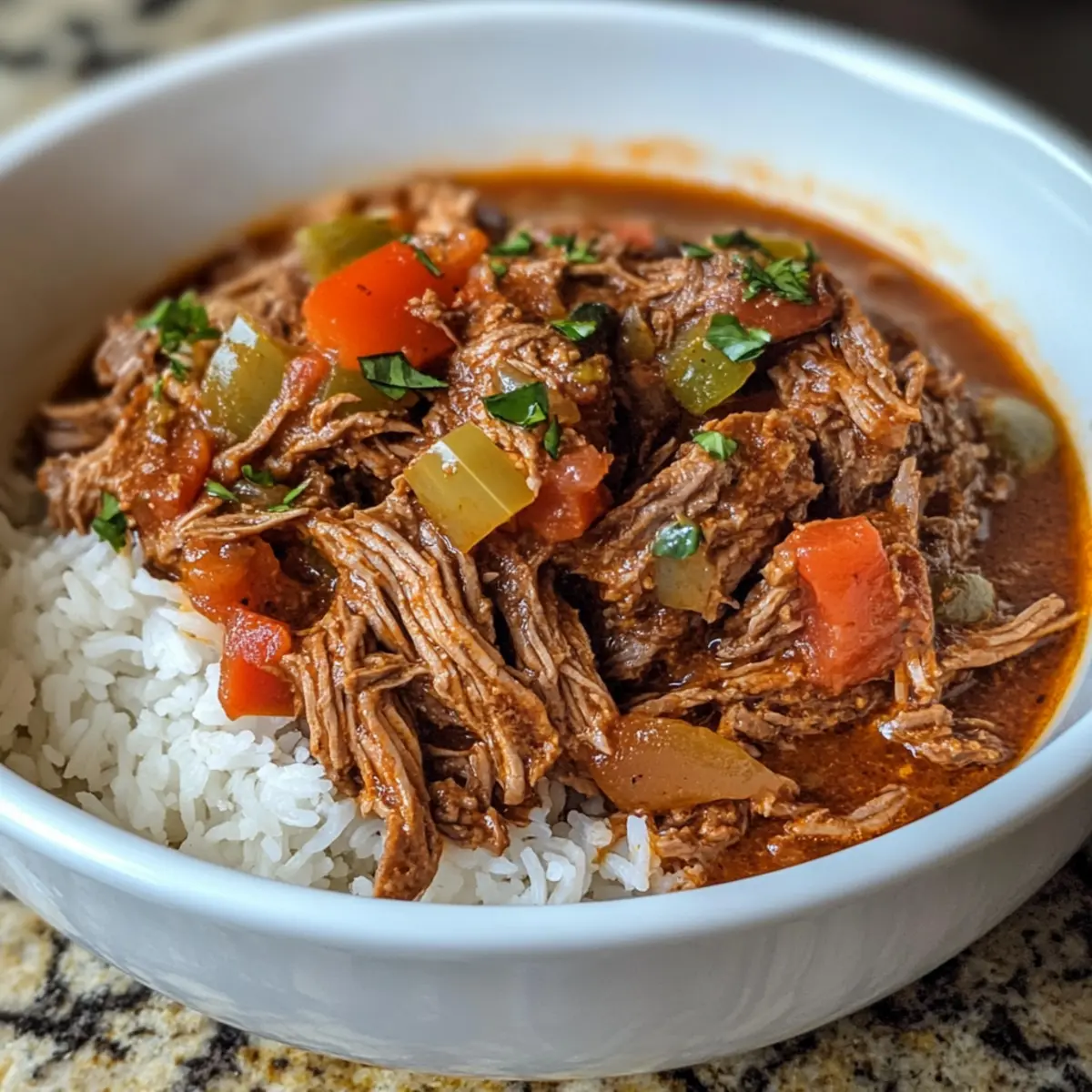 Ultimate Comforting Juicy Slow Cooker Shredded Beef Ropa Vieja Recipe
